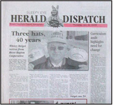 Sleepy Eye Herald Dispatch. The Sleepy Eye Herald Dispatch is in the ...